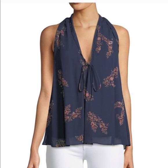 10 Crosby Derek Lam | Tops | Crosby Derek Lam Midnight Floral Trapeze ...